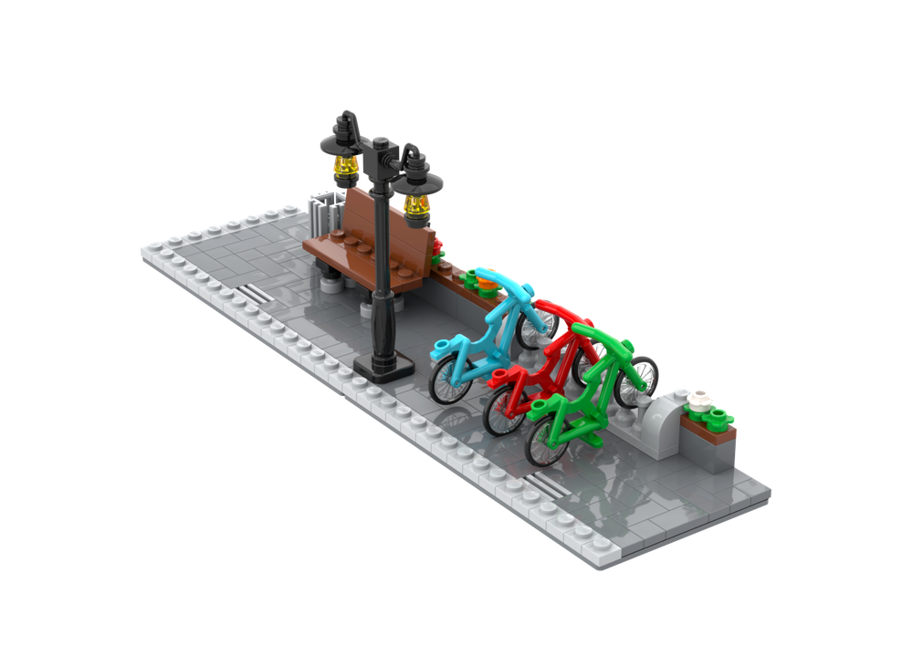 LEGO MOC Corner Extension 4 (Bicycle Stand) by Br1ckD3sign ...