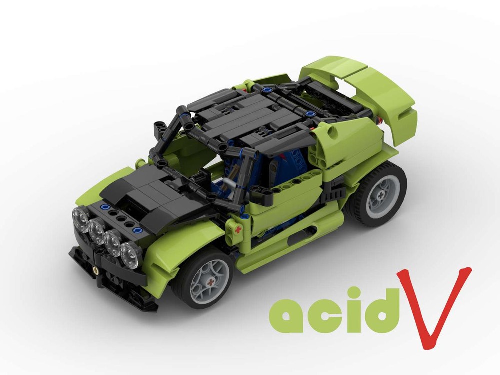LEGO MOC acid-V rally car by SUPER8_LTG | Rebrickable - Build with LEGO