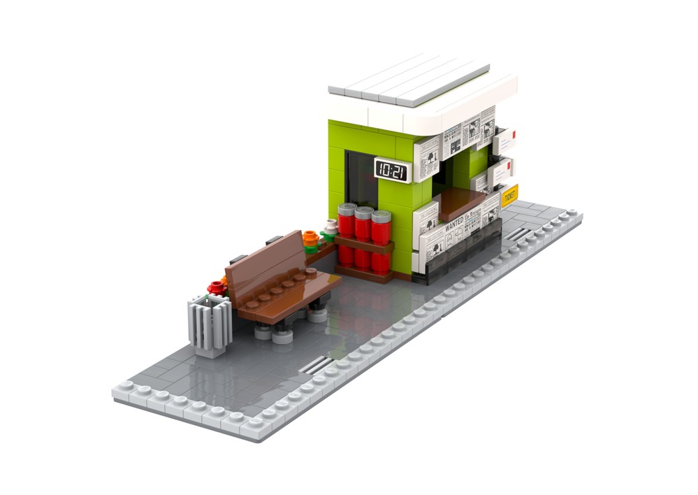 LEGO MOC Corner Extension 5 (Kiosk) by Br1ckD3sign | Rebrickable ...