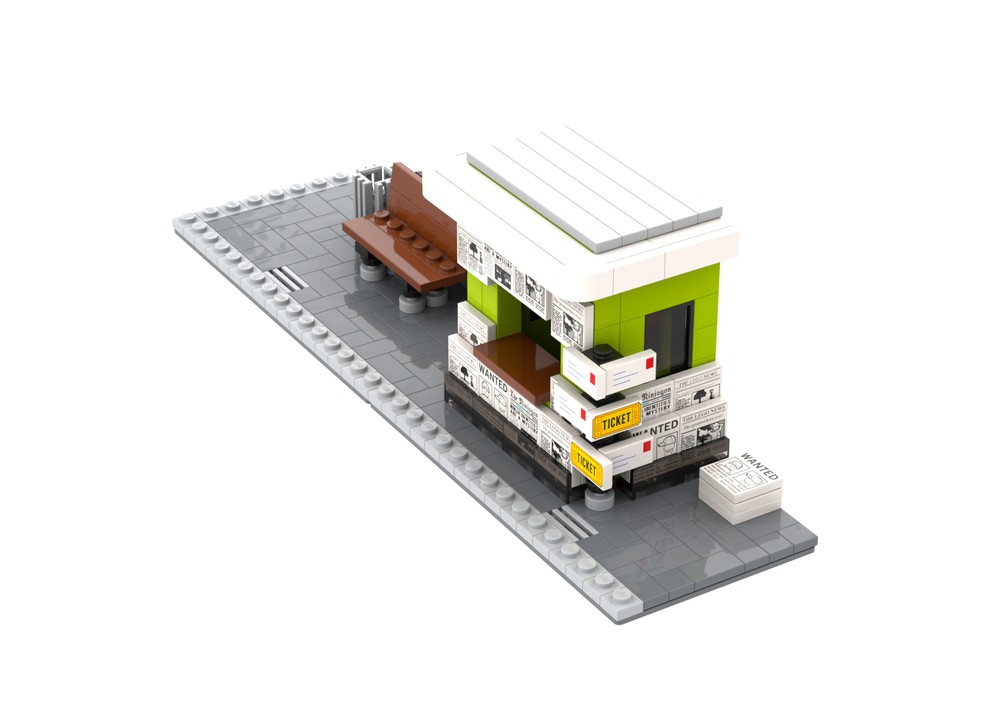 LEGO MOC Corner Extension 5 (Kiosk) by Br1ckD3sign | Rebrickable ...