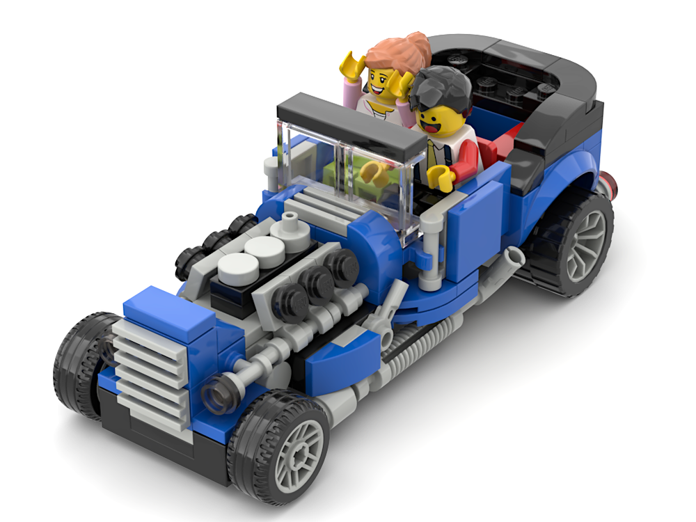 LEGO MOC Upgraded Hot Rod (40409) by jebr1ck | Rebrickable - Build with ...