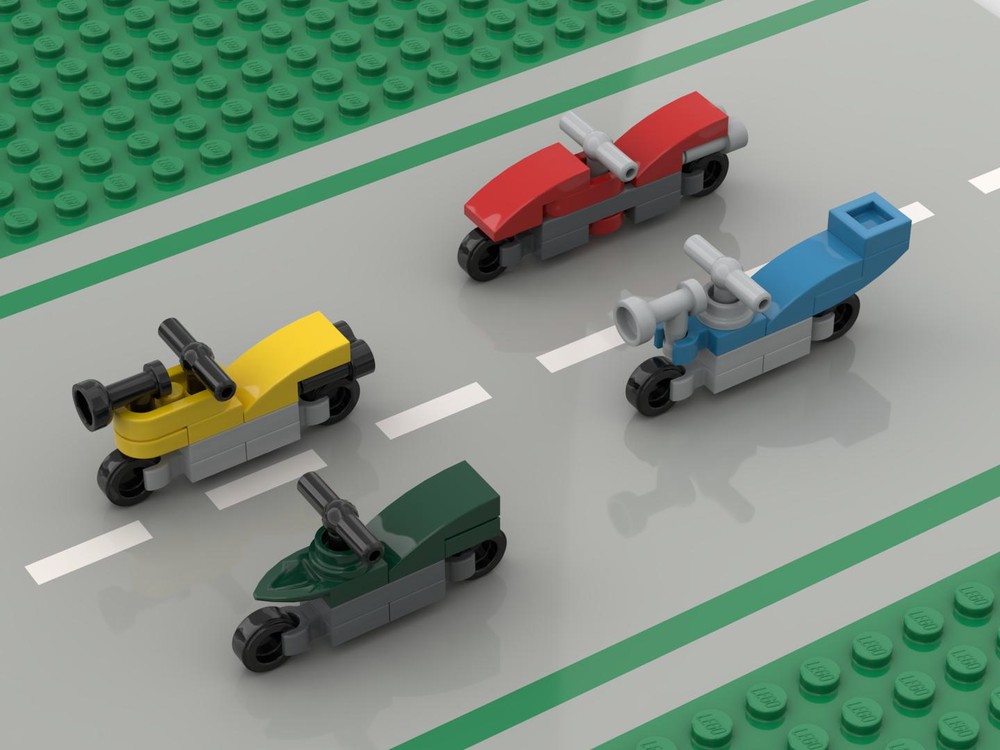 Lego Moc Nano Motorbikes Volume 3 By Aquir Rebrickable Build With Lego