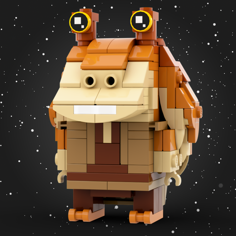 LEGO MOC Jar Jar Binks BrickHeadz by Stormythos | Rebrickable - Build ...