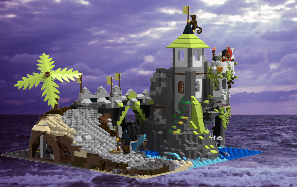 Lego Moc Lime Tower By Cvi Rebrickable Build With Lego