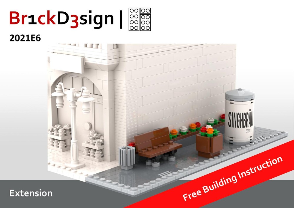 LEGO MOC Corner Extension 6 (Advertising Column) by Br1ckD3sign ...
