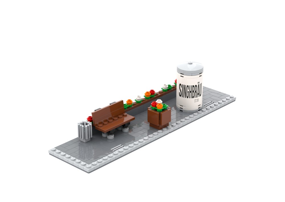 LEGO MOC Corner Extension 6 (Advertising Column) by Br1ckD3sign ...