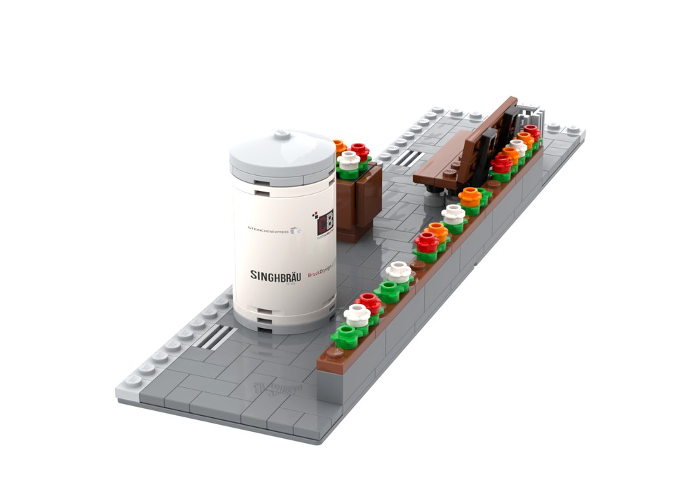 LEGO MOC Corner Extension 6 (Advertising Column) by Br1ckD3sign ...