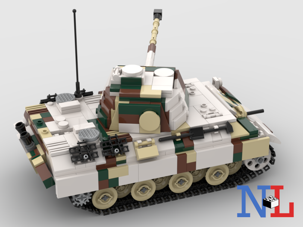 LEGO MOC WW2 Panther G German Tank (Winter) by NLBricks | Rebrickable ...