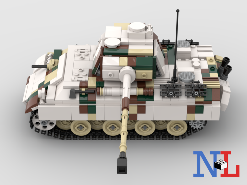 LEGO MOC WW2 Panther G German Tank (Winter) by NLBricks | Rebrickable ...