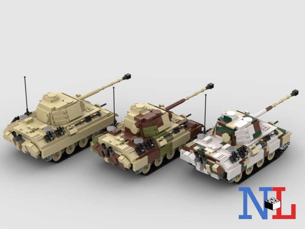 LEGO MOC WW2 Panther G Camo Bundle by NLBricks | Rebrickable - Build ...