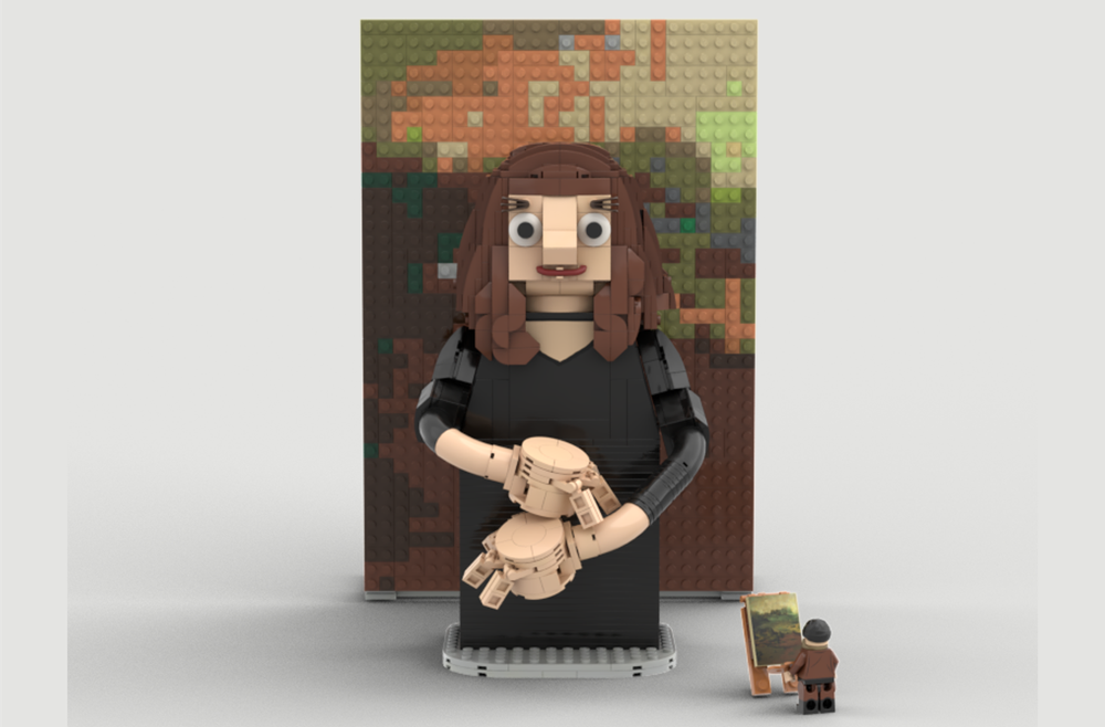 LEGO MOC Leonardo Da Vinci: The Mona Lisa by BrickMeisterZ ...