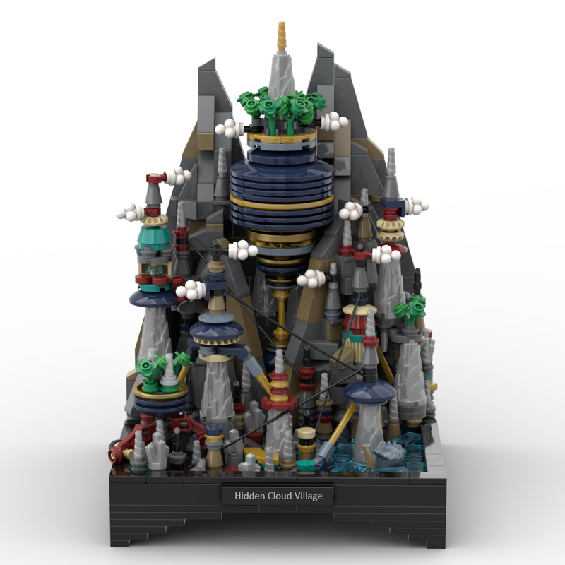 LEGO MOC Micro Hidden Cloud Village by Pollen_Asneeze | Rebrickable ...