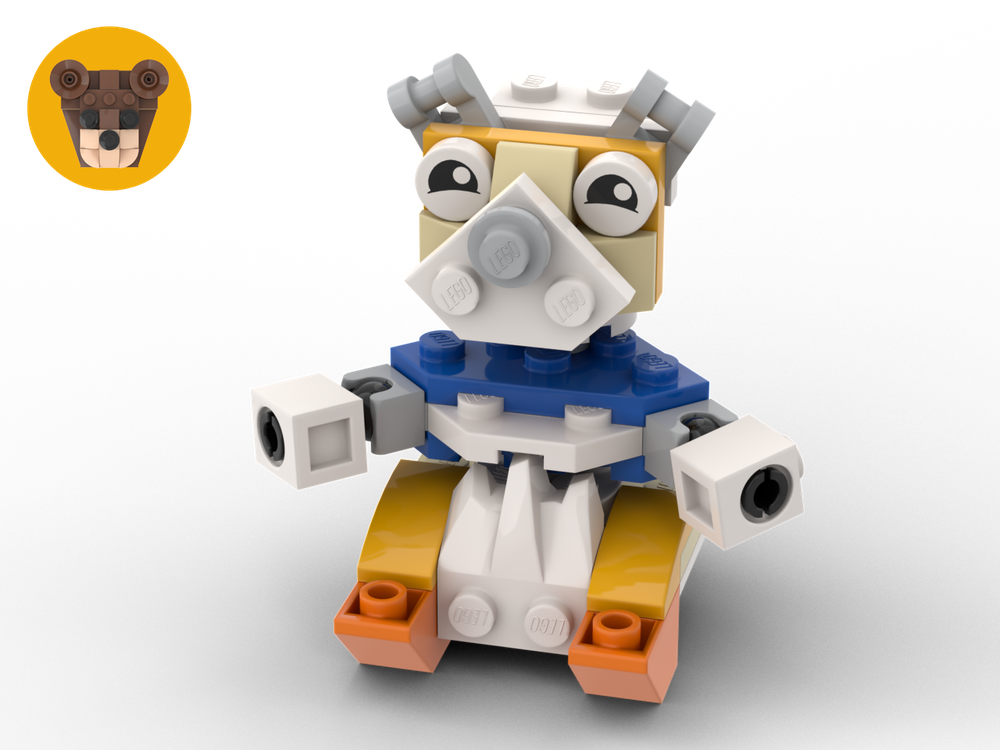 LEGO MOC 30571 Teddy bear by Ursalophia | Rebrickable - Build with LEGO