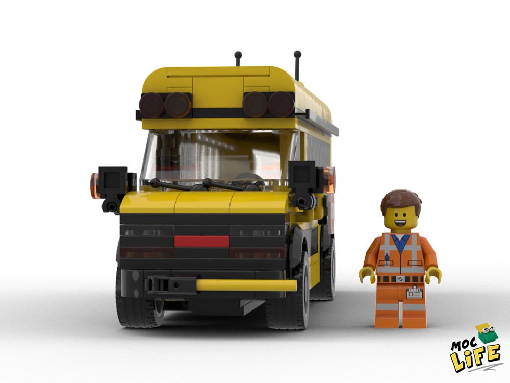 LEGO MOC GMC Savana mini school bus by MocLife | Rebrickable - Build ...