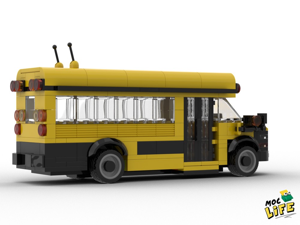 LEGO MOC GMC Savana mini school bus by MocLife | Rebrickable - Build ...