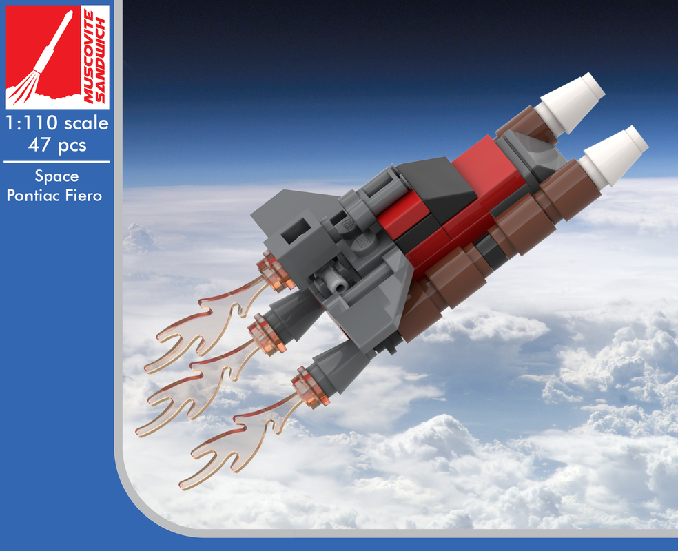 LEGO MOC Space Pontiac Fiero [1:110 scale] by smazmats | Rebrickable ...