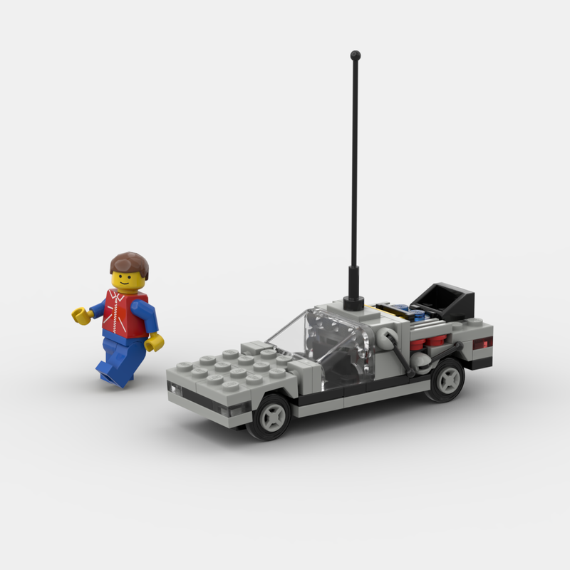 Lego Moc Retro Back To The Future Delorean By Bricole Rebrickable
