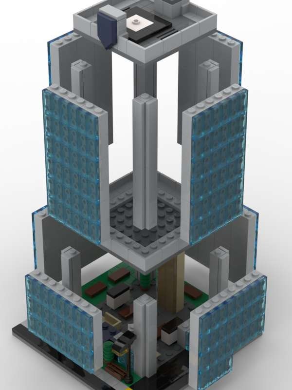 LEGO MOC Modular Office Building #07 by meregt | Rebrickable - Build ...