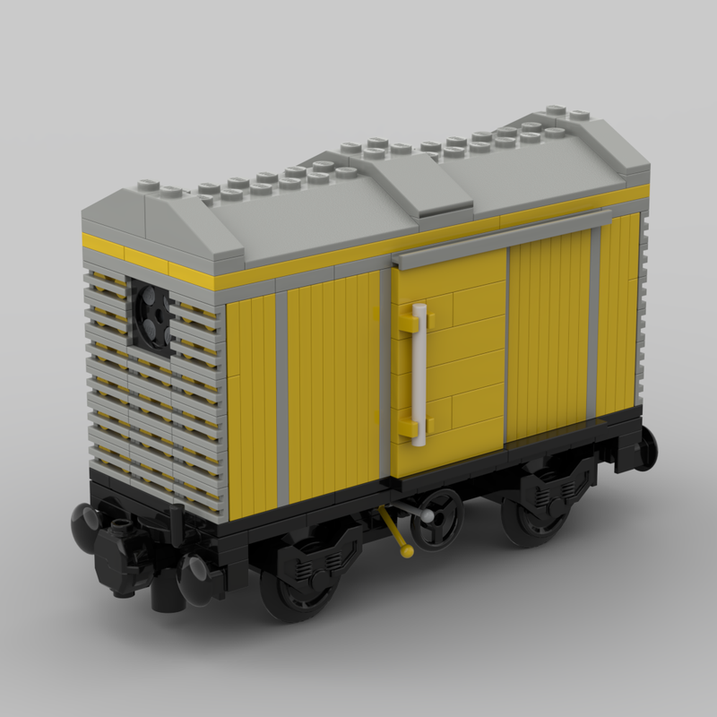 LEGO MOC Banana Box Car train vagon by josszo | Rebrickable - Build ...