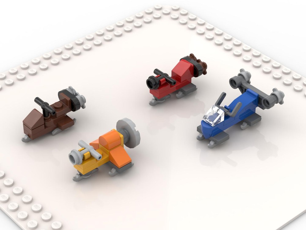 LEGO MOC Nano snowmobiles, propeller driven (volume 1) by aquir ...