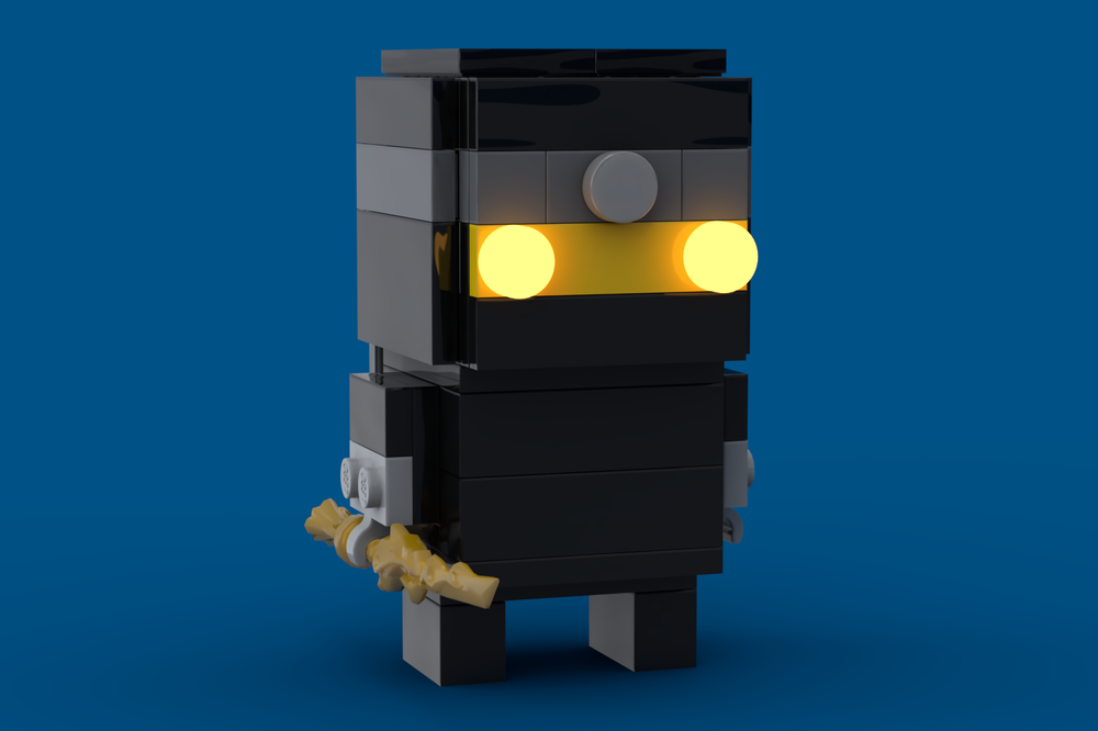 Lego Moc Ninja Brickhead By Zeah Rebrickable Build With Lego