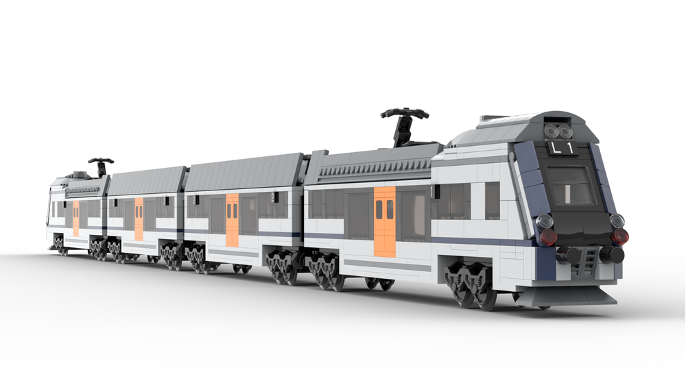LEGO MOC MU-01 Passenger Train by Marius2002 | Rebrickable - Build with ...