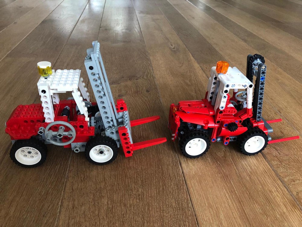 LEGO MOC 8835 Red Forklift - studless version by GerritvdG ...