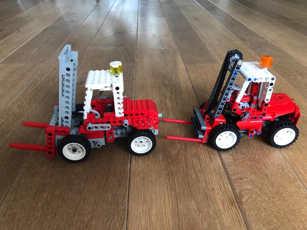 LEGO MOC 8835 Red Forklift - studless version by GerritvdG ...