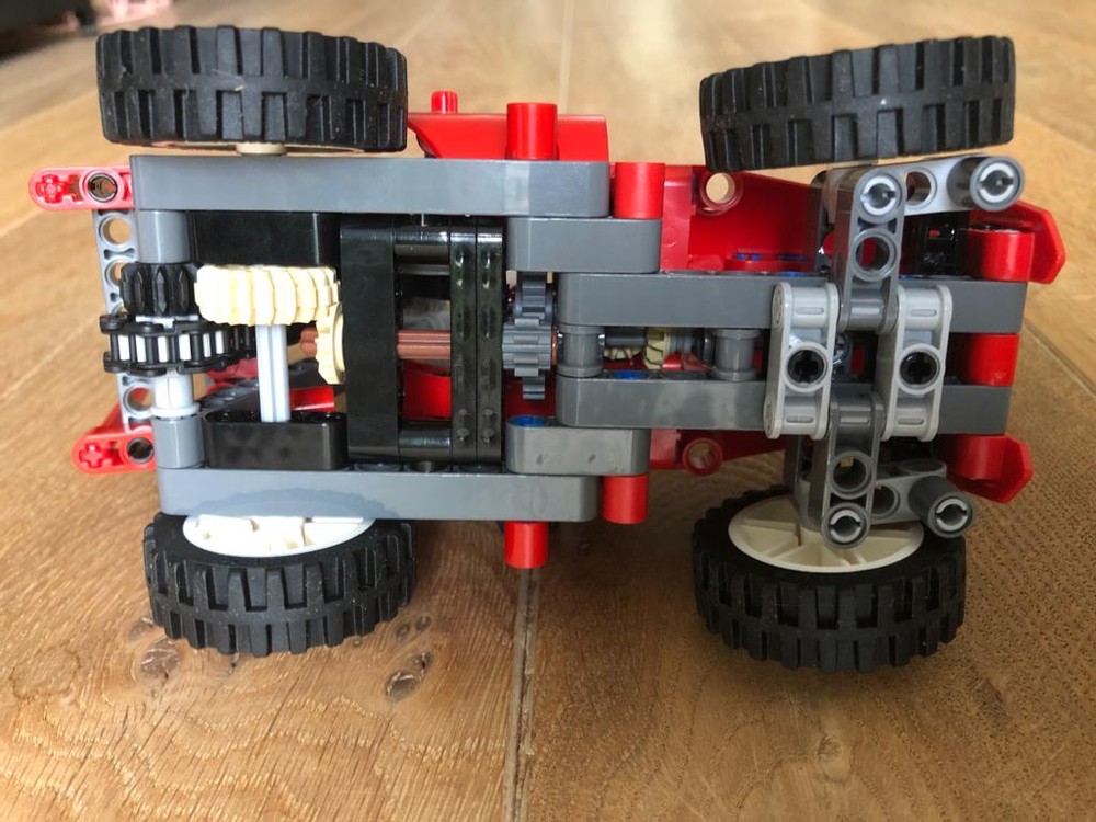 LEGO MOC 8835 Red Forklift - studless version by GerritvdG ...