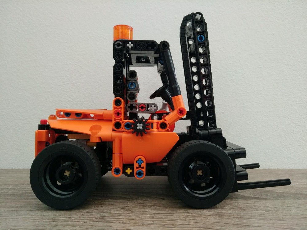 LEGO MOC 8835 Red Forklift - studless version by GerritvdG ...