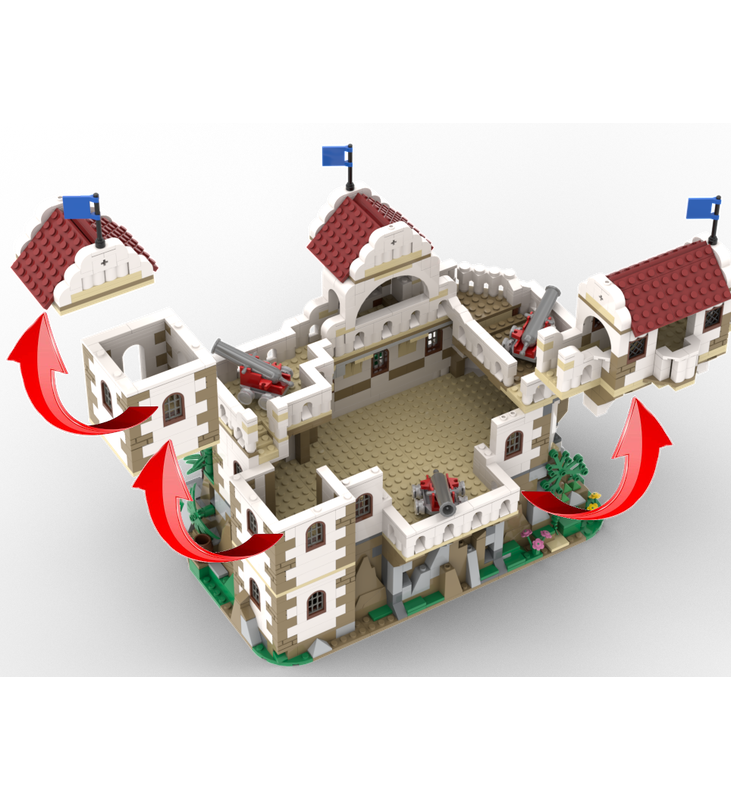 LEGO MOC Spanish Soldiers Fort by GrizzlyBearAdams | Rebrickable ...