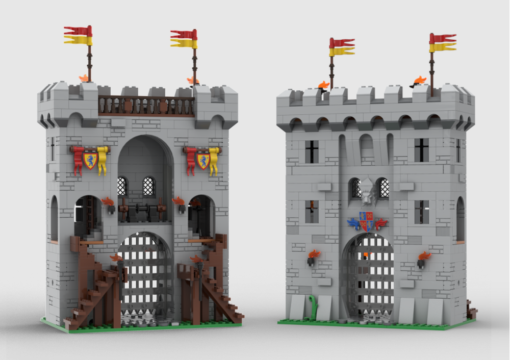 LEGO MOC Lion's Gate by bricks_fan_uy | Rebrickable - Build with LEGO