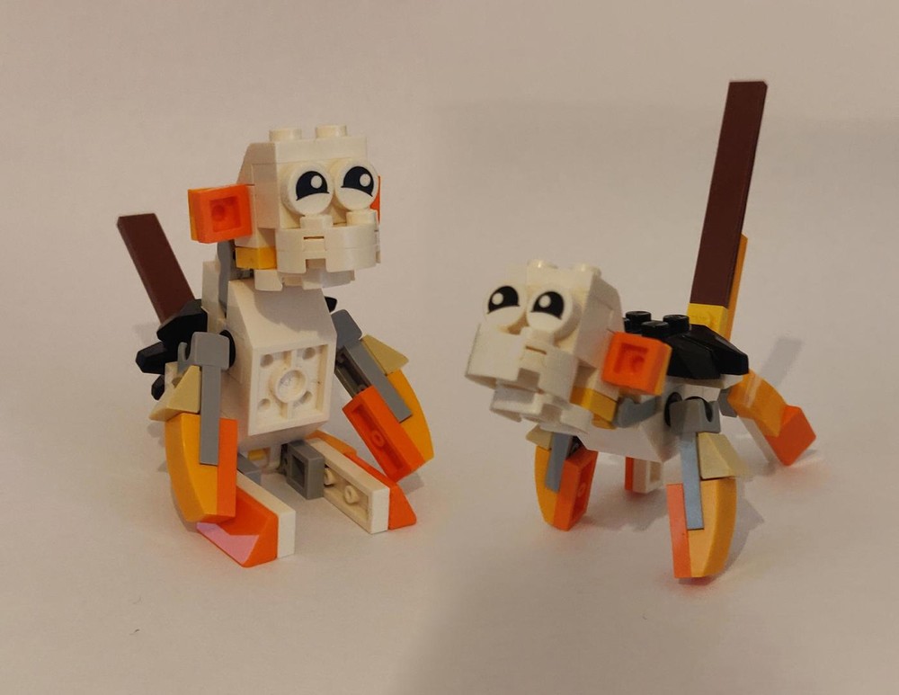 LEGO MOC Macaque Monkey by Oritide | Rebrickable - Build with LEGO