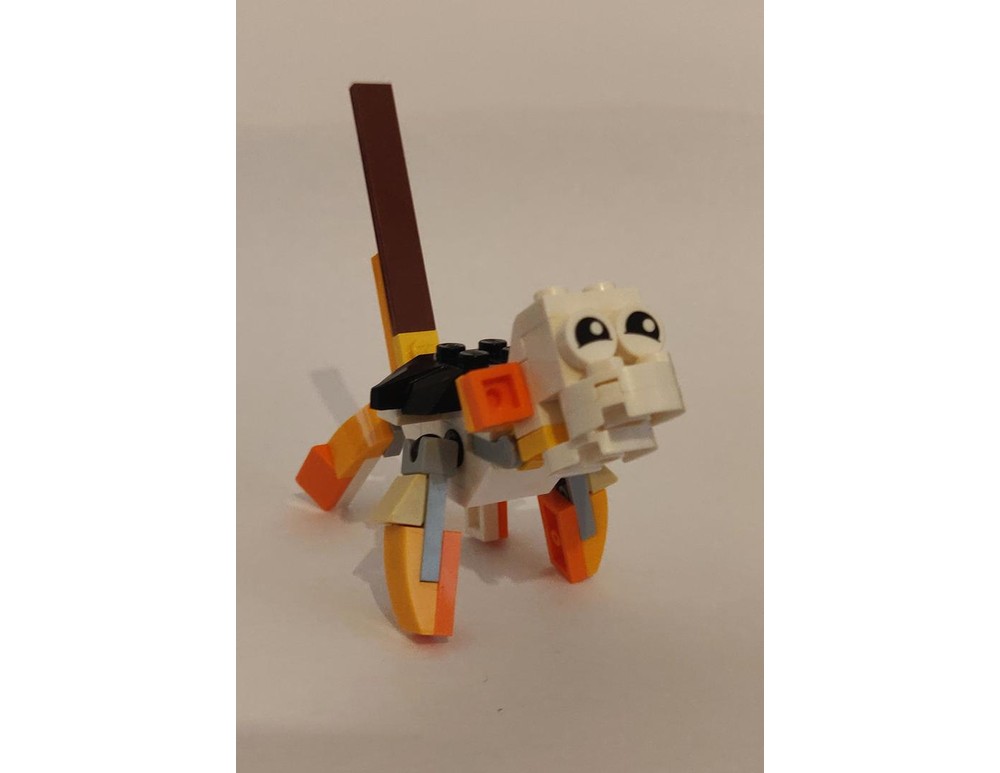 LEGO MOC Macaque Monkey by Oritide | Rebrickable - Build with LEGO