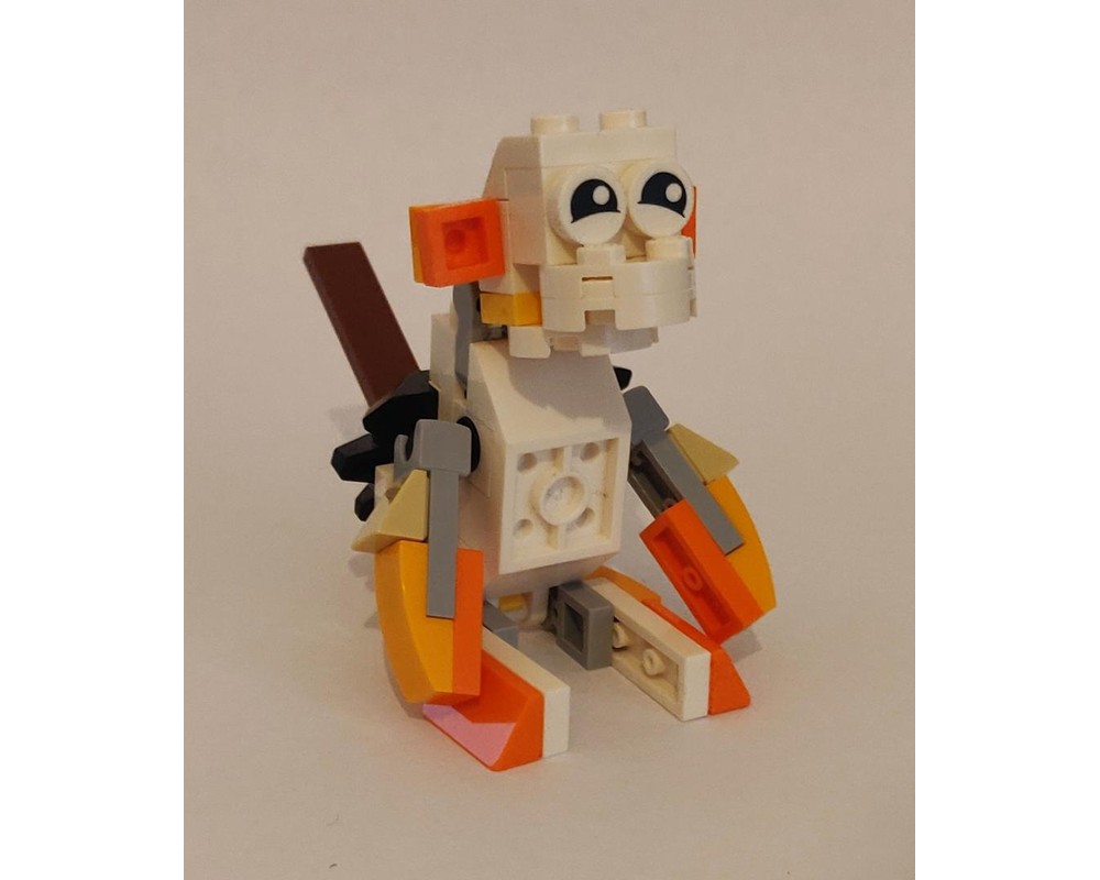 LEGO MOC Macaque Monkey by Oritide | Rebrickable - Build with LEGO
