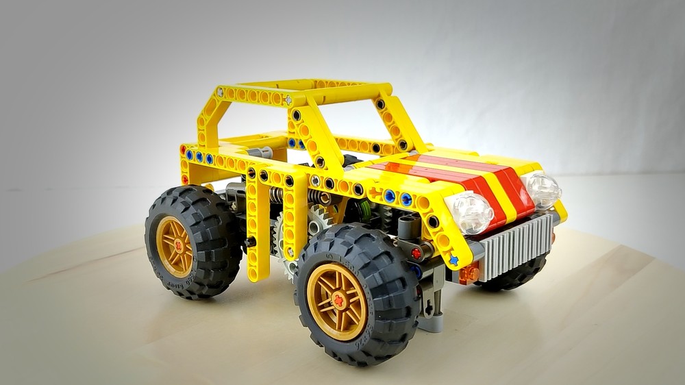 LEGO MOC Lego car with spring powered pullback motor by the_imminent ...