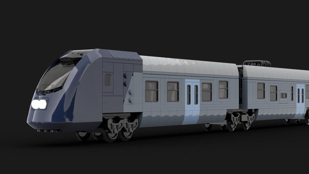 LEGO MOC MU-03 Passenger train by Marius2002 | Rebrickable - Build with ...