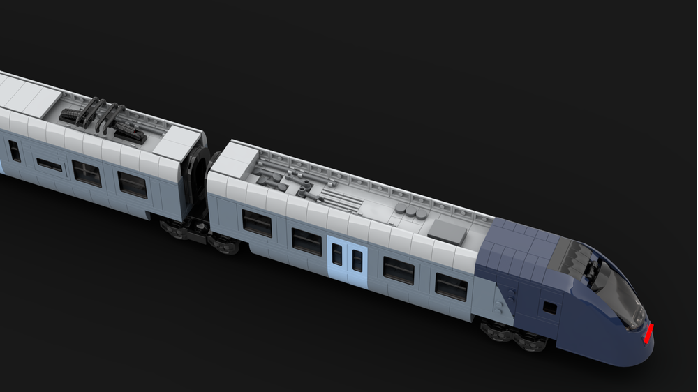 LEGO MOC MU-03 Passenger train by Marius2002 | Rebrickable - Build with ...