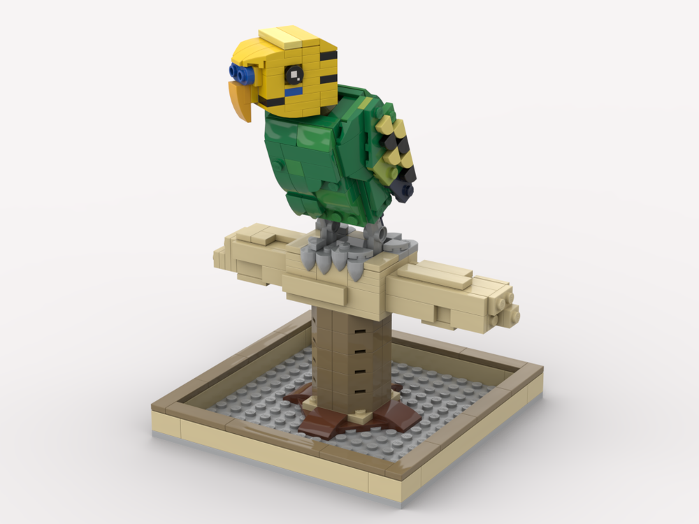LEGO MOC Parakeet with Stand -Green- by Penguins and plastic ...