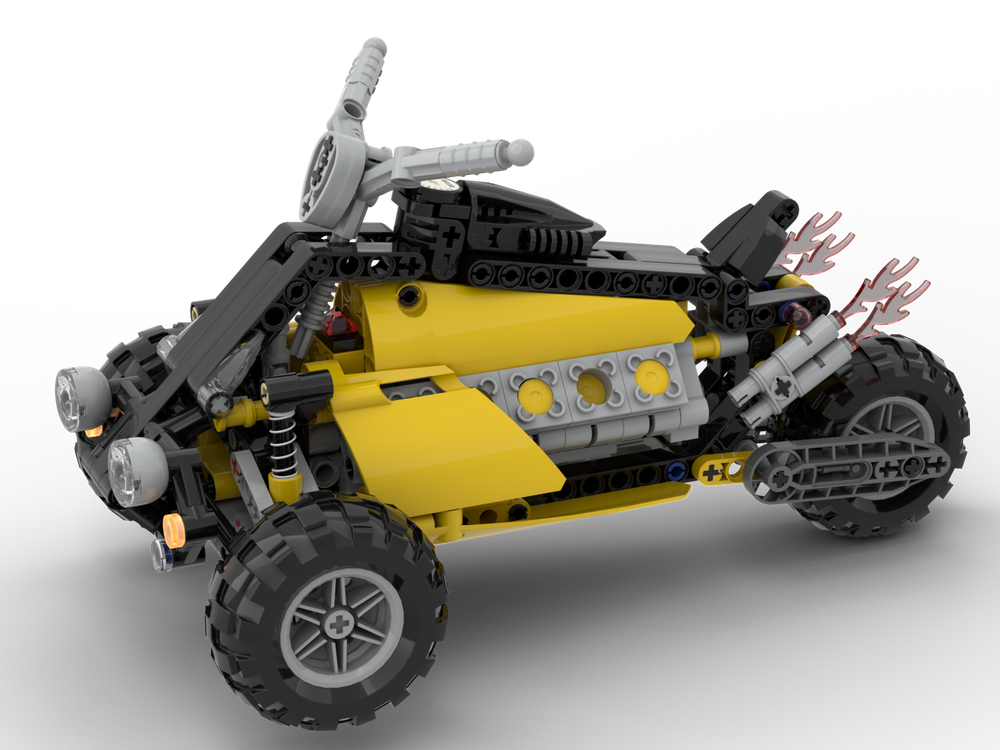 LEGO MOC Three wheels v10 engine by Tung3banh | Rebrickable - Build ...