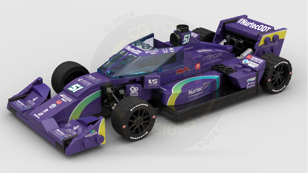 LEGO MOC Indycar 2021 DCR Grosjean Circuit Spec by CGForceDesigns ...