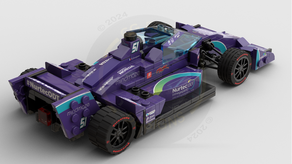 LEGO MOC Indycar 2021 DCR Grosjean Circuit Spec by CGForceDesigns ...