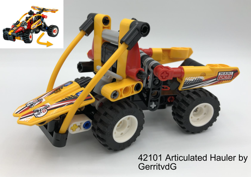LEGO MOC 42101 Articulated Hauler by GerritvdG | Rebrickable - Build ...