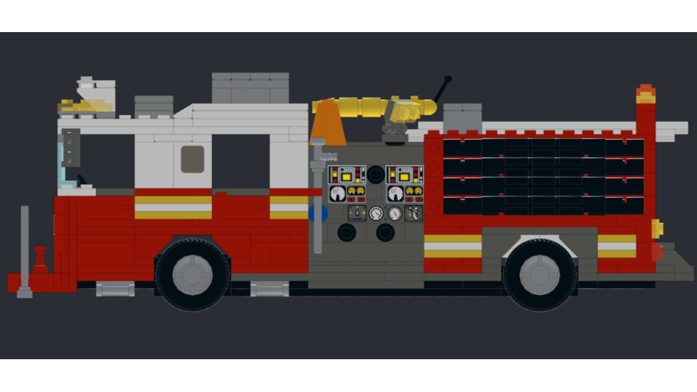 LEGO MOC Fire engine by AC16 | Rebrickable - Build with LEGO
