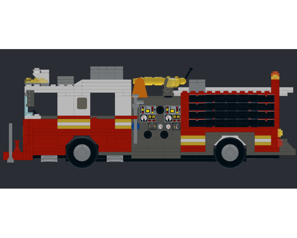 LEGO MOC Fire engine by AC16 | Rebrickable - Build with LEGO