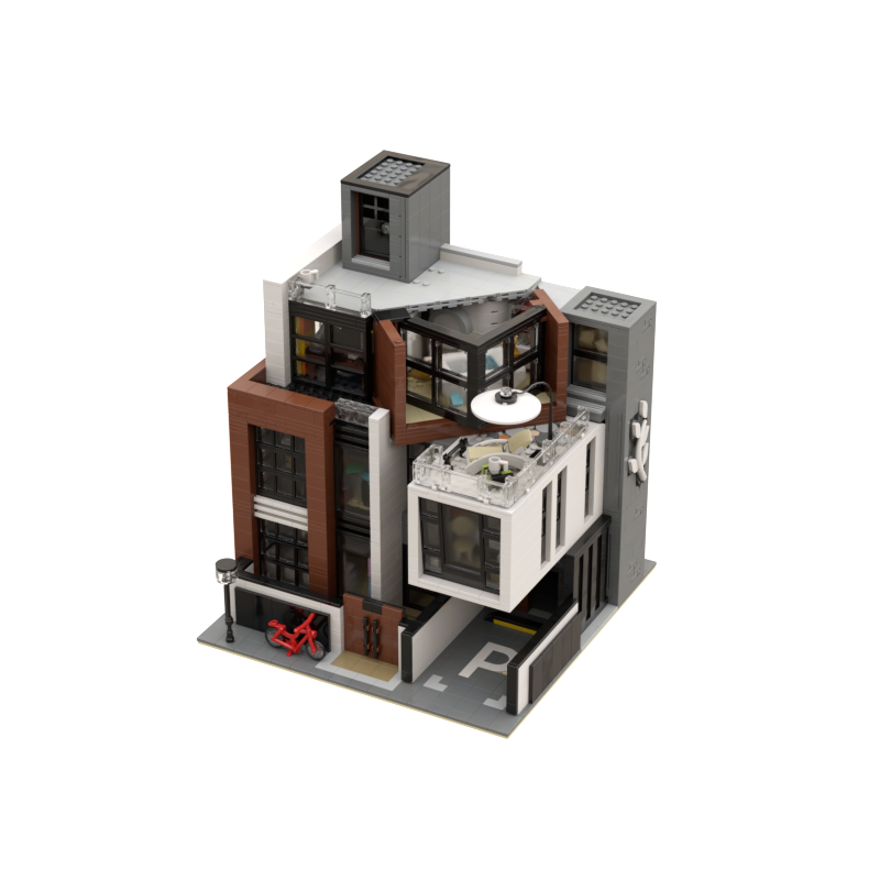 LEGO MOC-87366 'CUBE' Villa modular by ohsojang | Rebrickable - Build ...
