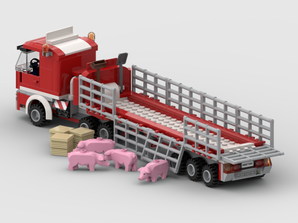 LEGO MOC Farm Transport Truck & Trailer by HaulingBricks | Rebrickable ...