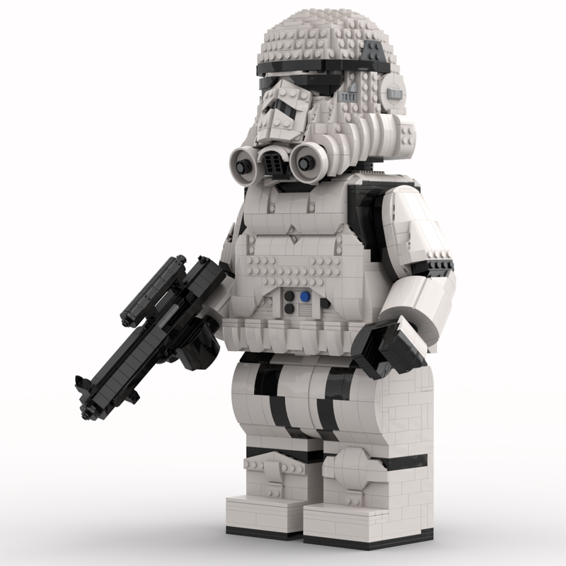 LEGO MOC Storm Trooper Mega Figure (fits official Lego Helmet) by Albo ...