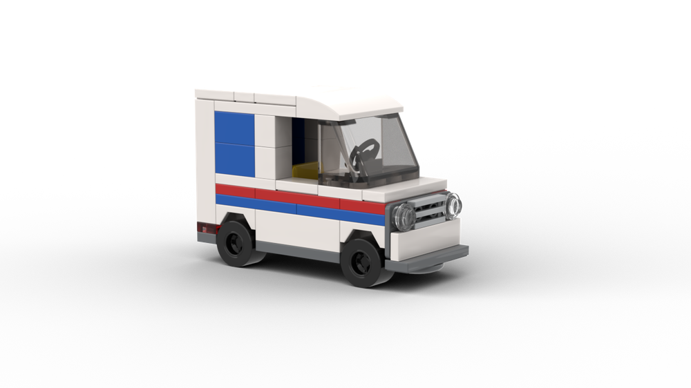 LEGO MOC Mail truck by Phonebooth | Rebrickable - Build with LEGO