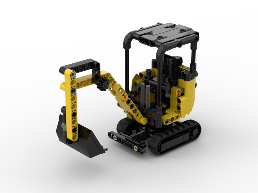 Lego Moc Mini Excavator By Technicprojects Rebrickable Build With Lego